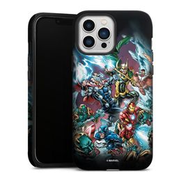 DeinDesign iPhone 13 Pro Max Handy Panzer Handyh&uuml;lle robuste Outdoor H&uuml;lle Schutzh&uuml;lle matt Avengers Marvel Comic Tough Case