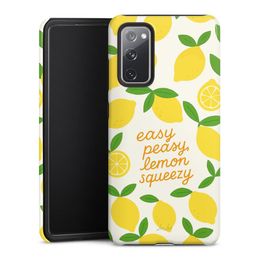DeinDesign Galaxy S20 FE Handy Panzer Handyh&uuml;lle robuste Outdoor H&uuml;lle Schutzh&uuml;lle gl&auml;nzend Spruch Lemon Statement Tough Case