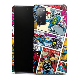 DeinDesign Galaxy S20 FE Handy Premium Case Smartphone Handyh&uuml;lle Schutzh&uuml;lle gl&auml;nzend Avengers Comic Marvel Premium Case