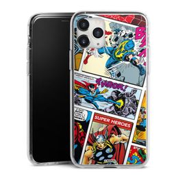DeinDesign iPhone 11 Pro Max Handy Silikon H&uuml;lle Case transparent Handyh&uuml;lle Avengers Marvel Comic Silikon Case