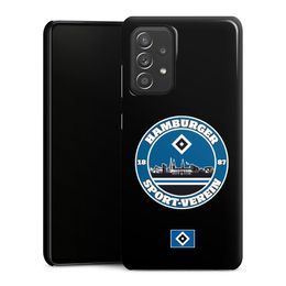 DeinDesign Galaxy A52s 5G Handy Premium Case Smartphone Handyh&uuml;lle Schutzh&uuml;lle gl&auml;nzend Hsv Logo Hamburger Sv Premium Case