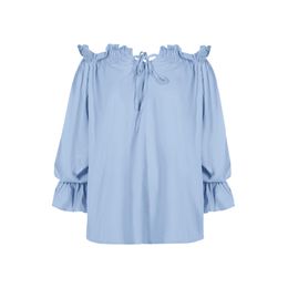 Imily Bela Bluse Damen Gr&ouml;&szlig;e XL hellblau