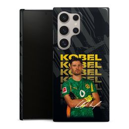 DeinDesign Galaxy S24 Ultra Handy Premium Case Smartphone Handyh&uuml;lle Schutzh&uuml;lle gl&auml;nzend Borussia Dortmund Gregor Kobel Bvb Premium Case