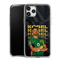 DeinDesign iPhone 11 Pro Max Handy Silikon H&uuml;lle Case transparent Handyh&uuml;lle Borussia Dortmund Gregor Kobel Bvb Silikon Case