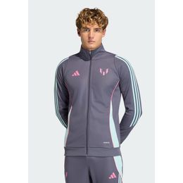 adidas Performance Sportjacke 'Messi' Herren Gr&ouml;&szlig;e M pastellblau / basaltgrau / hellpink