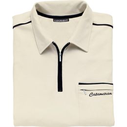 Catamaran Herren Kurzarm-Poloshirt beige Gr&ouml;&szlig;e 44/46