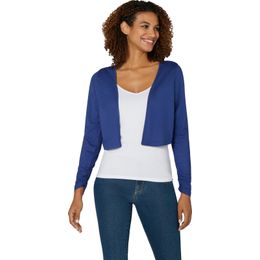 CR&Eacute;ATION L Damen Shirtjacke mit Raffung royalblau Gr&ouml;&szlig;e 36