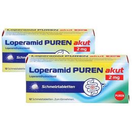 Loperamid Puren akut 2 mg Schmelztabletten Doppelpackung 2 St