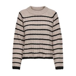 Jacqueline de Yong JDY Pullover 'JDYMiley' Damen Gr&ouml;&szlig;e S greige / schwarz