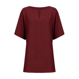 Imily Bela Shirt Damen Gr&ouml;&szlig;e 5XL burgunder