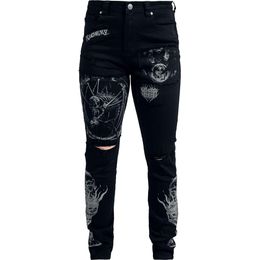 Alchemy by Killstar Grail Of Loathing Skinny Jeans Jeans schwarz in 3XL KSRA013361