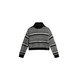 Superdry & Co Pullover Damen Gr&ouml;&szlig;e L hellgrau / schwarz / wei&szlig;