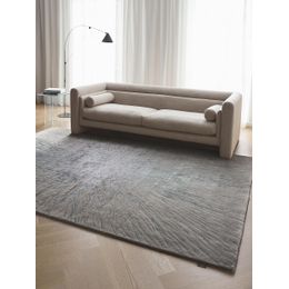 benuta Finest Kurzflor Teppich Munira Blau/Grau 160x230 cm - Moderner Kurzflor-Teppich f&uuml;r Wohnzimmer