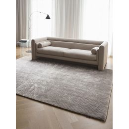 benuta Finest Kurzflor Teppich Munira Grau 160x230 cm - Moderner Kurzflor-Teppich f&uuml;r Wohnzimmer