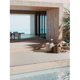 benuta Finest In- & Outdoor-Teppich Stino Grau 160x230 cm - Teppich f&uuml;r Balkon, Terrasse & Garten