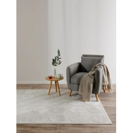 benuta Basic Kurzflor Teppich Claire Cream 120x170 cm - Moderner Kurzflor-Teppich f&uuml;r Wohnzimmer