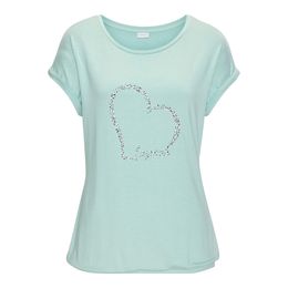 Lascana Shirt female size XL Mint / Black / White