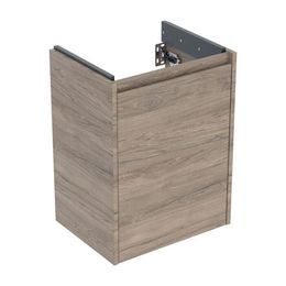 Geberit Renova Plan Unterschrank 504022JR1 45,7 x 60,6 x 24,2 cm, Korpus/Front Nussbaum / Melamin Holzstruktur, 1 T&uuml;r