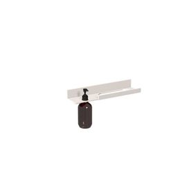 Laufen ASSIST Ablage H385AS12680021 400x100 mm, 1 Seifenspender links, wei&szlig; matt
