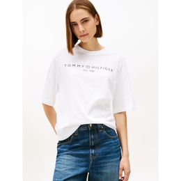 Tommy Hilfiger Damen Langarmshirt &raquo;CORP LOGO TRAPEZE C-NK TEE&laquo; XS (34)