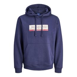 Jack & Jones Plus JACK & JONES PLUS Kapuzenpullover in Ocean Cavern | Gr.: 3XL