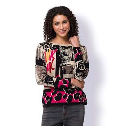 Heine Druck-Pullover in sand-pink-bedruckt | Gr.: 50