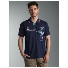 TRIGEMA Herren Poloshirt &raquo;TRIGEMA Polo Shirt mit Maritimem Print&laquo; 1 XL