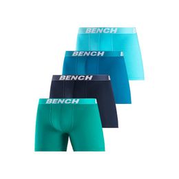 Bench. Herren Boxer &raquo;Boxershorts f&uuml;r Herren&laquo; Packung, 4 Stk. Unterhose mit l&auml;ngerer Beinform aus Baumwollmischung blau S (4), 4 Stk.