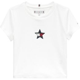 Tommy Hilfiger M&auml;dchen T-Shirt &raquo;STAR FLAG TEE SHORT SLEEVE&laquo; Kinder bis 16 Jahre, Logo mit Strass-Steinen 7 (122)