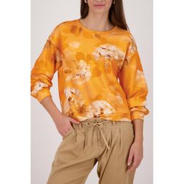 monari Damen Sweatshirt &raquo;Blume allover&laquo;, Regular fit mit Blumenmuster 42