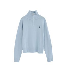 Polo Club Pullover RIGBY GO ZIPPER COTTON W VO in Baby Blau | Gr.: M