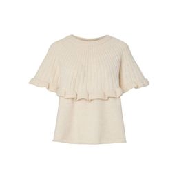 Pieces Strickoberteil in Egret | Gr.: XL