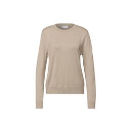 Street One Pullover in cotton beige | Gr.: 40