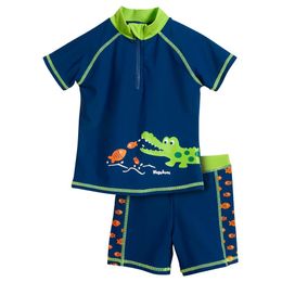 Playshoes UV-Schutz Bade-Set Krokodil in Marine | Gr.: 98/104
