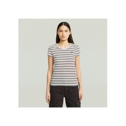 G-Star Raw T-Shirt in milk-maroon double stripe | Gr.: S