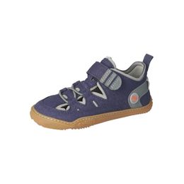 qnuffs Kindergarten Klett Halbschuh/Sneaker in blau | Gr.: 28