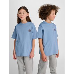 Hummel T-Shirt Hmlloose Lebensstil Kinder in FADED DENIM | Gr.: 104