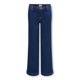 KIDS Only Jeans mit weitem Bein in Dark Blue Denim | Gr.: 122