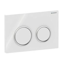 Geberit Kappa 21 Bet&auml;tigungsplatte 115240KJ1 weiss/hochglanz verchromt