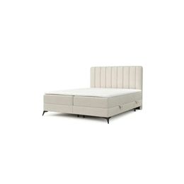 maison de r&ecirc;ve Boxspringbett mit Stauraum Aggaz creme Ma&szlig;e (cm): B: 202 H: 120 &raquo; H&ouml;ffner