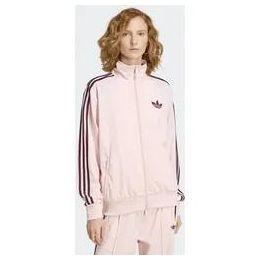 Trainingsjacke Adidas ORIGINALS "FIREBIRD TRACK LOOSE", Damen, Gr. M, sandy pink, maroon, Obermaterial: 100% Polyester, Jacken Trainingsjacke, FIREBIRD, locker geschnitten
