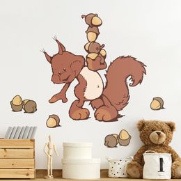 Bilderwelten Wandtattoo Tiere modern selbstklebend Wandaufkleber - NICI - Forest Friends - Wandsticker Kinderzimmer Baby M&auml;dchen Jungen
