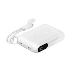 Belkin Powerbank mit Display 20W 10.000mAh USB-C wei&szlig; BPB027hqWH