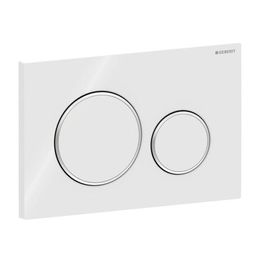 Geberit Sigma 20 Round Bet&auml;tigungsplatte 115882KJ1 wei&szlig; / hochglanz verchromt
