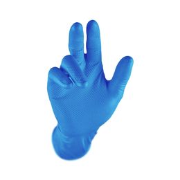 GRIPPAZ 306DB-EN Nitrile Gloves 1x50 pcs. Blau / 3XL