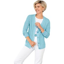 Damen Strickjacke aquamarin, Gr&ouml;&szlig;e 36