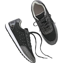 Damen Sneaker schwarz, Gr&ouml;&szlig;e 37