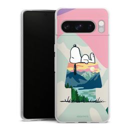 DeinDesign Google Pixel 8 Pro Handy Silikon H&uuml;lle Case transparent Handyh&uuml;lle Official Licensed Product Peanuts Snoopy Silikon Case