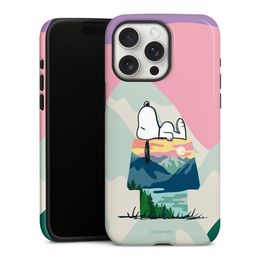DeinDesign iPhone 15 Pro Max Handy Panzer Handyh&uuml;lle robuste Outdoor H&uuml;lle Schutzh&uuml;lle gl&auml;nzend Official Licensed Product Peanuts Snoopy Tough Case