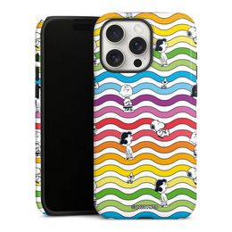 DeinDesign iPhone 15 Pro Max Handy Panzer Handyh&uuml;lle robuste Outdoor H&uuml;lle Schutzh&uuml;lle gl&auml;nzend Snoopy Muster Peanuts Tough Case